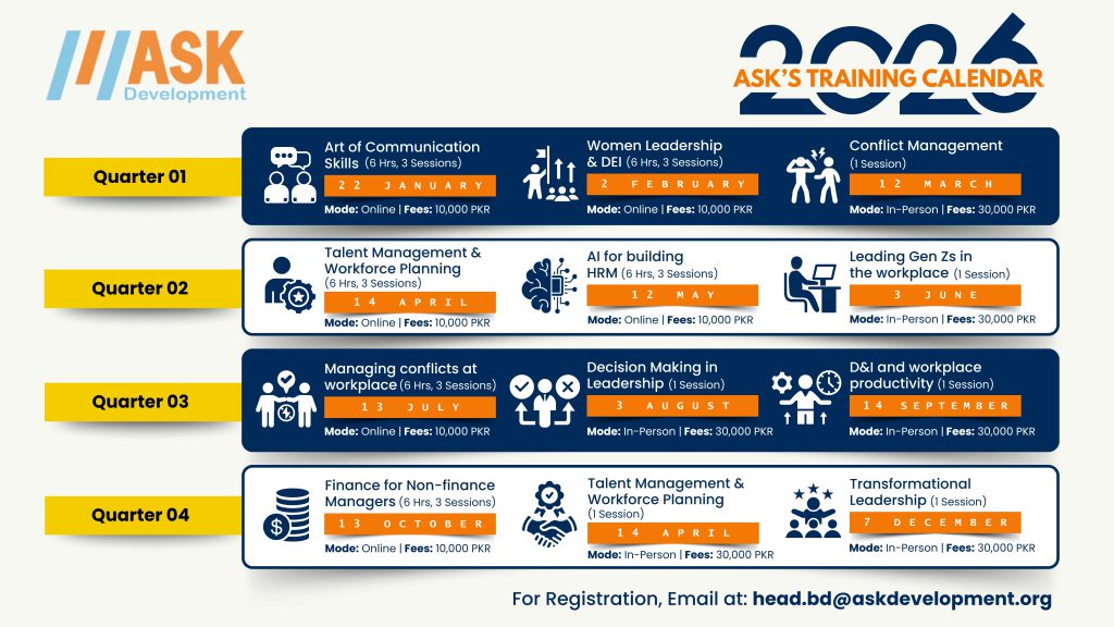 ASK Training Calendar 2026 - ASK Development